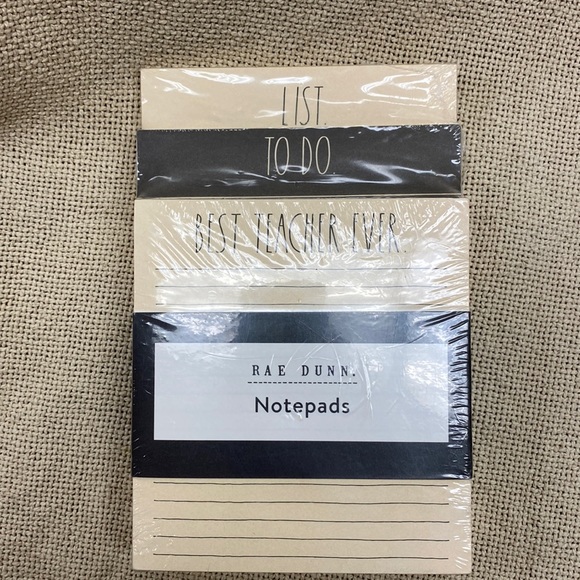 Rae Dunn | Other | Rae Dunn Teacher Note Pad Set New | Poshmark